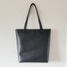 Large Simple Leather Tote Bag - Etsy