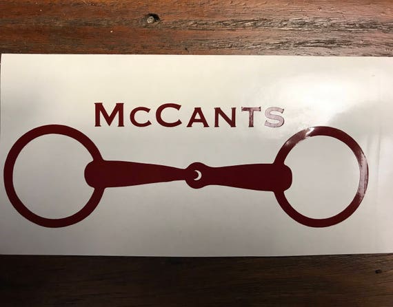 Custom Snaffle Bit Decal | Etsy