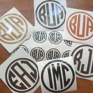 Custom Circle Monogram - Etsy