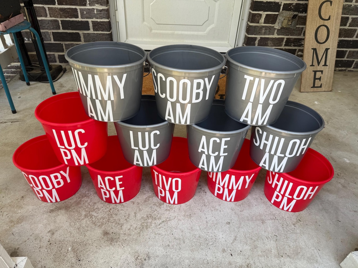 Horse Bucket Name Decal - Etsy
