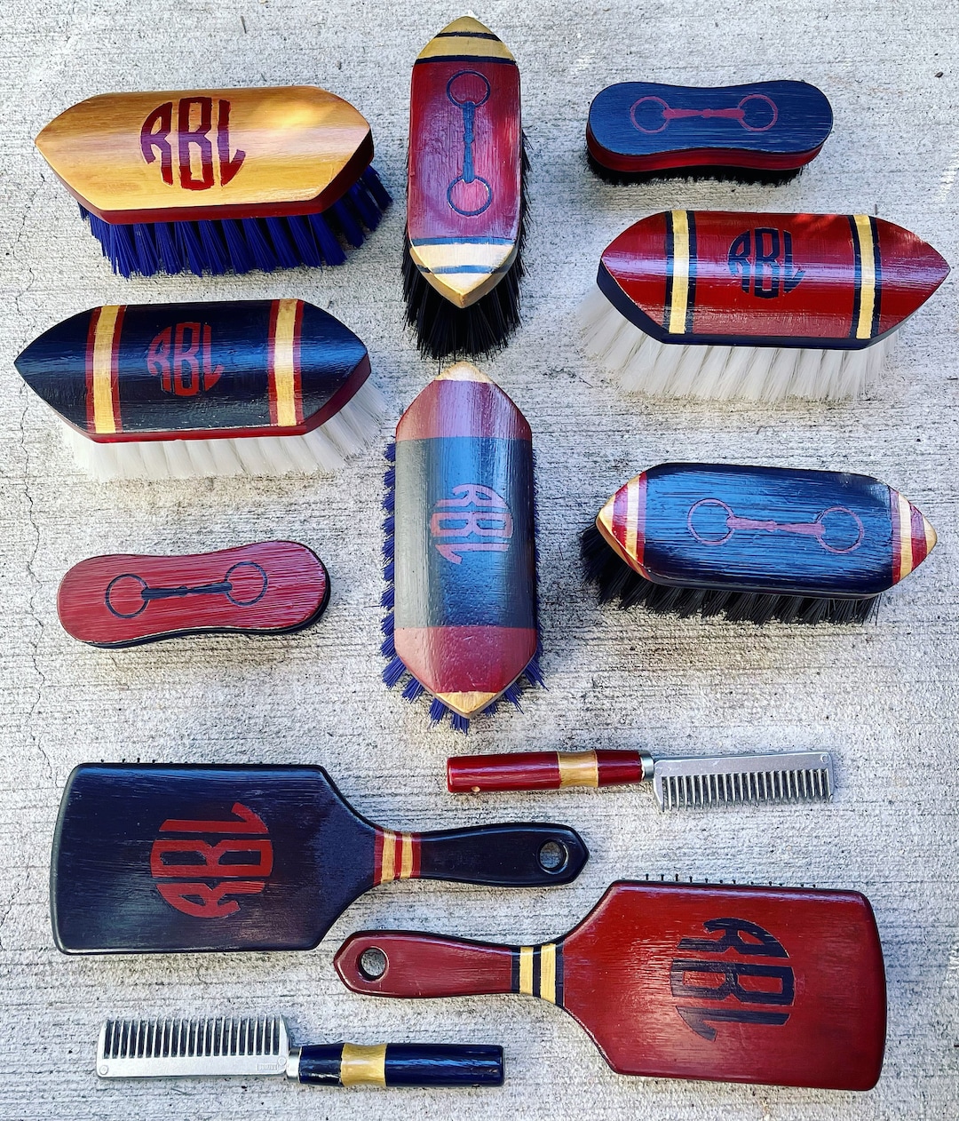 Hand Painted Custom Brush Sets - Etsy