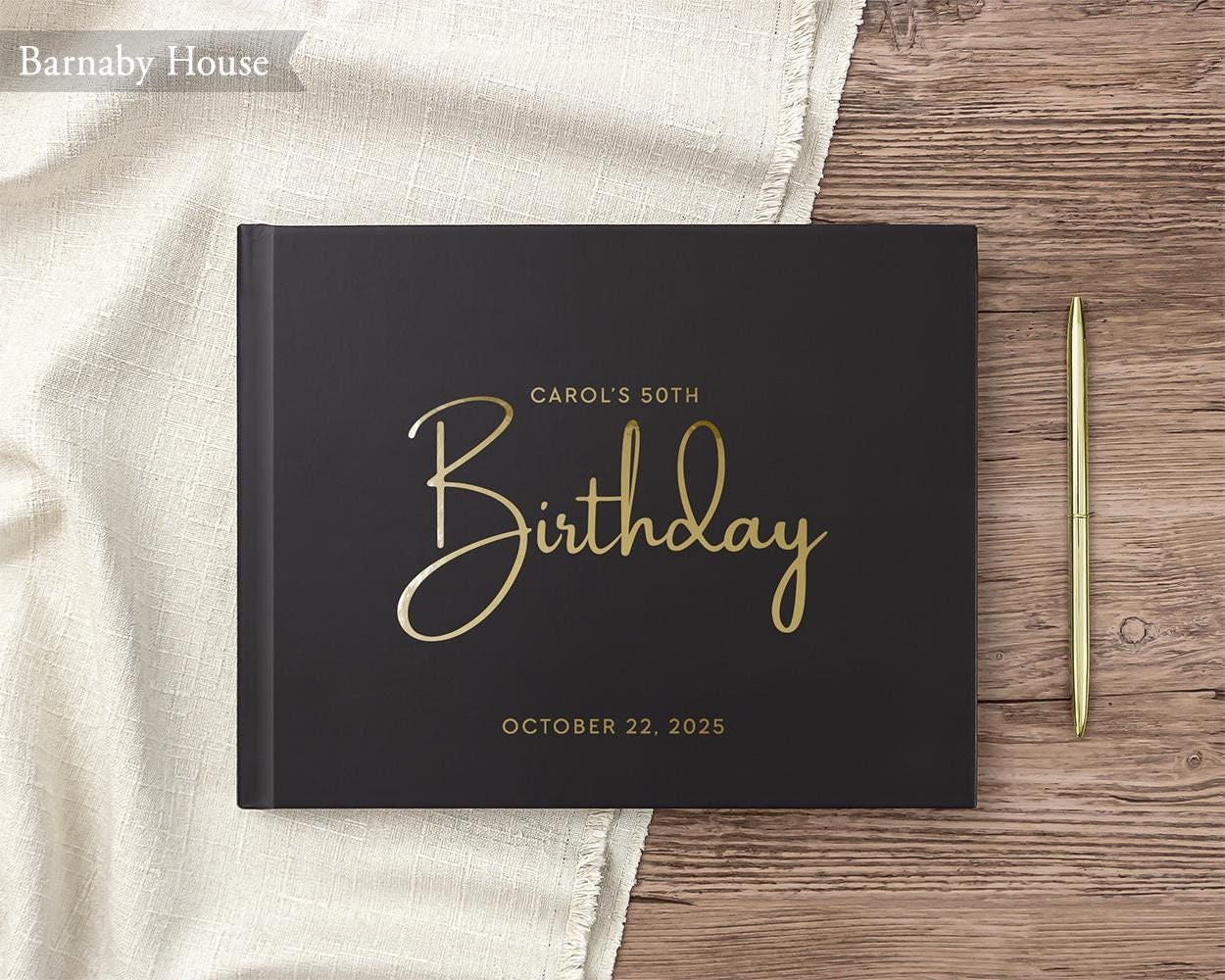 Personalized Birthday Party Book, Custom Birthday Party Guestbook ...