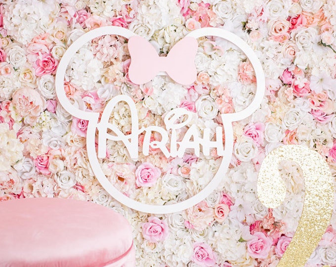 Minnie Mouse Door Sign, Door Sign, Minnie Head Decorations, Custom Door ...