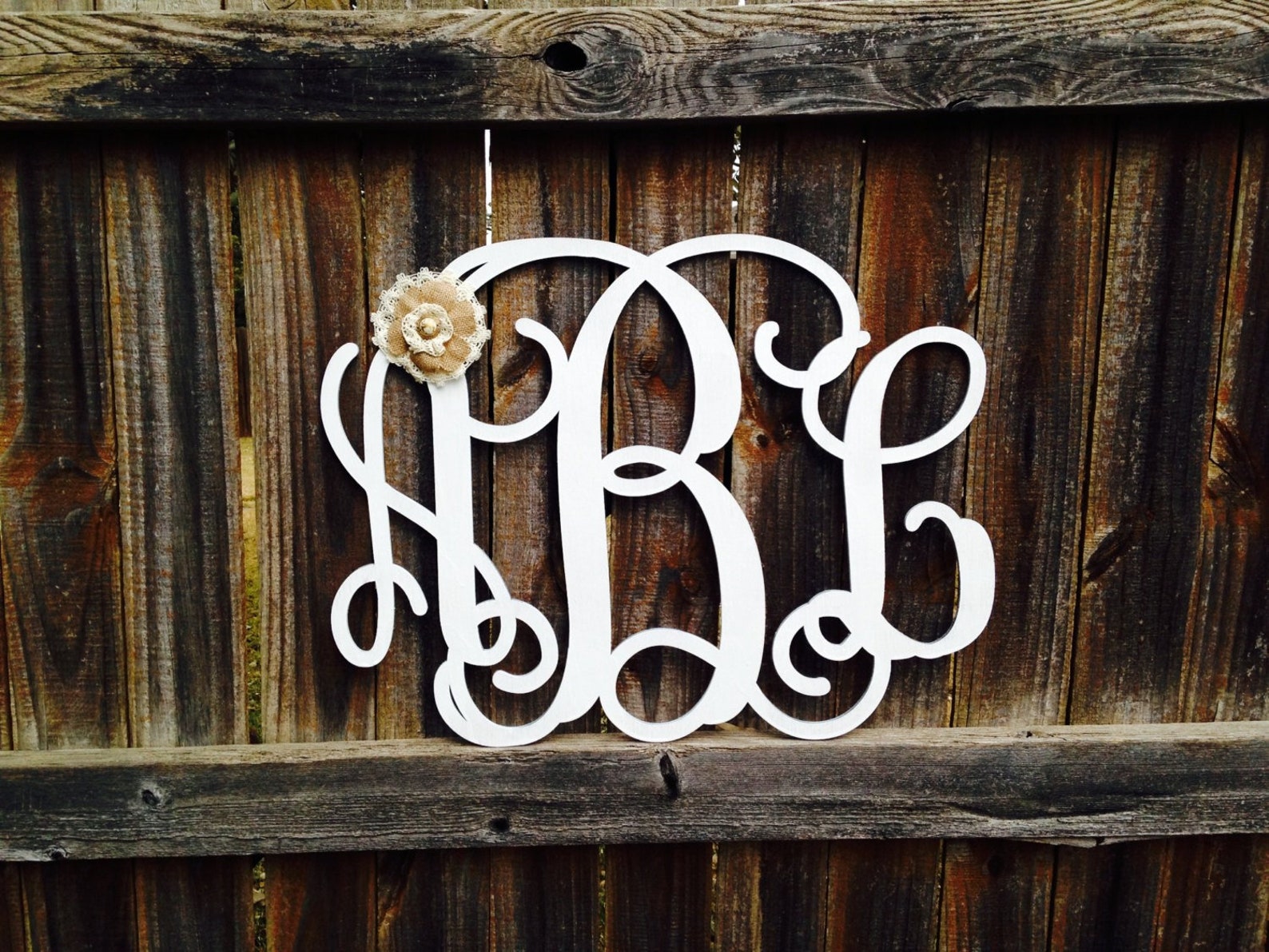 Large Wooden Monogram Wall Hanging Painted Initials Photo Prop - Etsy