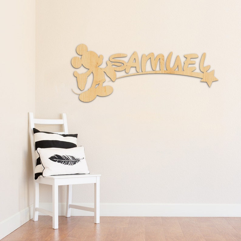 Disney Mickey Mouse, Monogram, Baby Boys, Wooden Name Sign, Baby Name ...