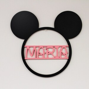 Disney Ears Kids Name Sign Disney Mickey Mouse Disney | Etsy