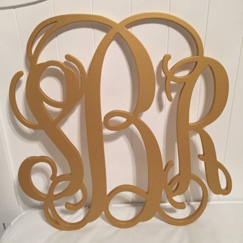 Monogram Wall Decor - Etsy