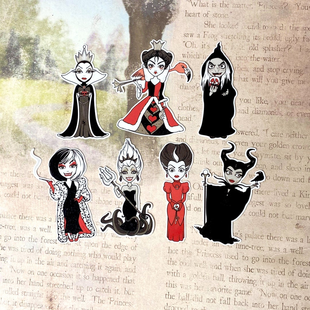 Villain Sticker Pack - 7 Stickers | Villain Inspired Stickers ...