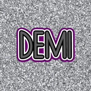 Demi Sticker Demisexual Pride Sticker LGBTQ Sticker Demi Pride Sticker ...