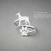 Adjustable Spiral DOBERMAN and PAW Ring / Doberman Pincher Ring / Paw ...