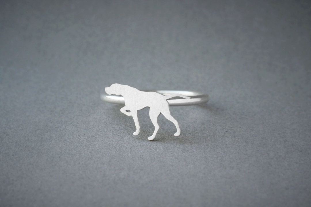 ENGLISH POINTER RING / Pointer Ring / Silver Dog Ring / Dog Breed Ring ...