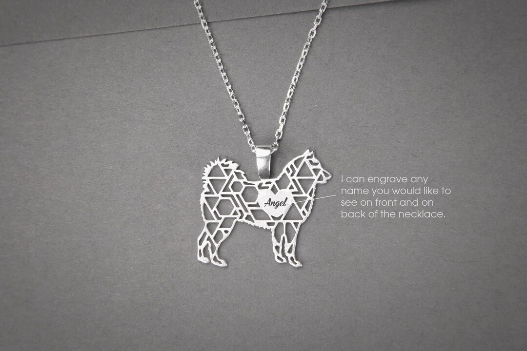 Personalised SIBERIAN HUSKY Necklace - Siberian Husky Name Jewelry ...