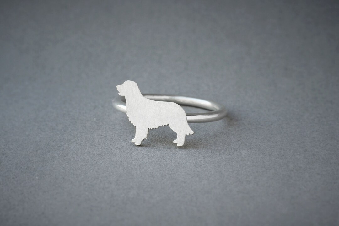 Sterling Silver Golden Retriever Ring: Dog Breed Jewelry - Etsy
