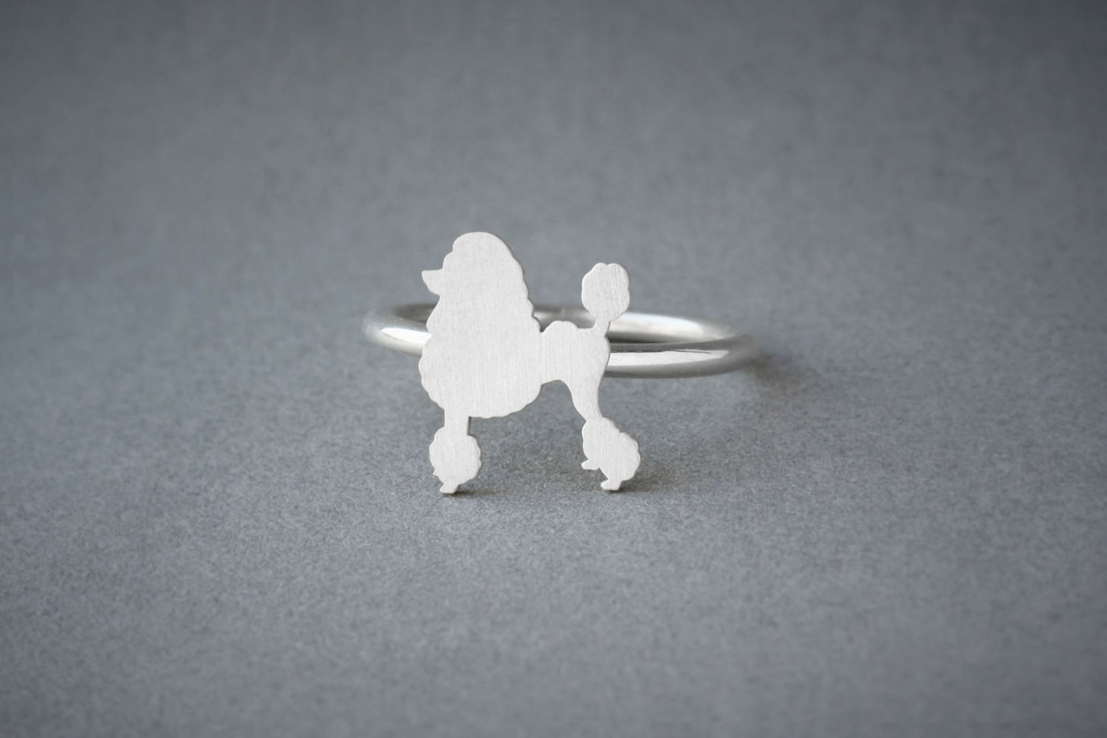 POODLE RING / Poodle Ring / Silver Dog Ring / Dog Breed Ring / - Etsy