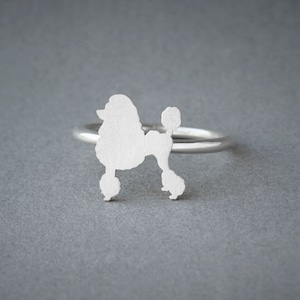 POODLE RING / Poodle Ring / Silver Dog Ring / Dog Breed Ring / Silver ...