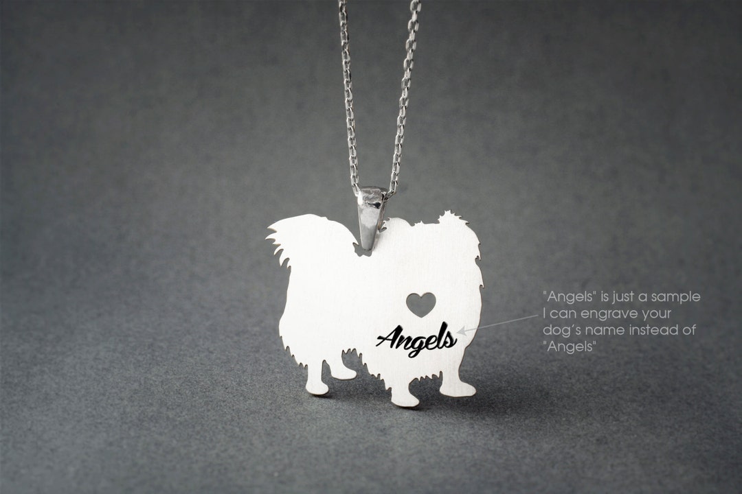 Personalized Pekingese Sterling Silver Name Necklace - Etsy