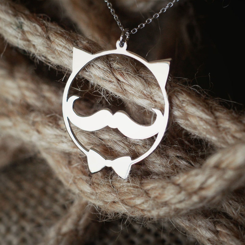 Mustache Necklace - Etsy