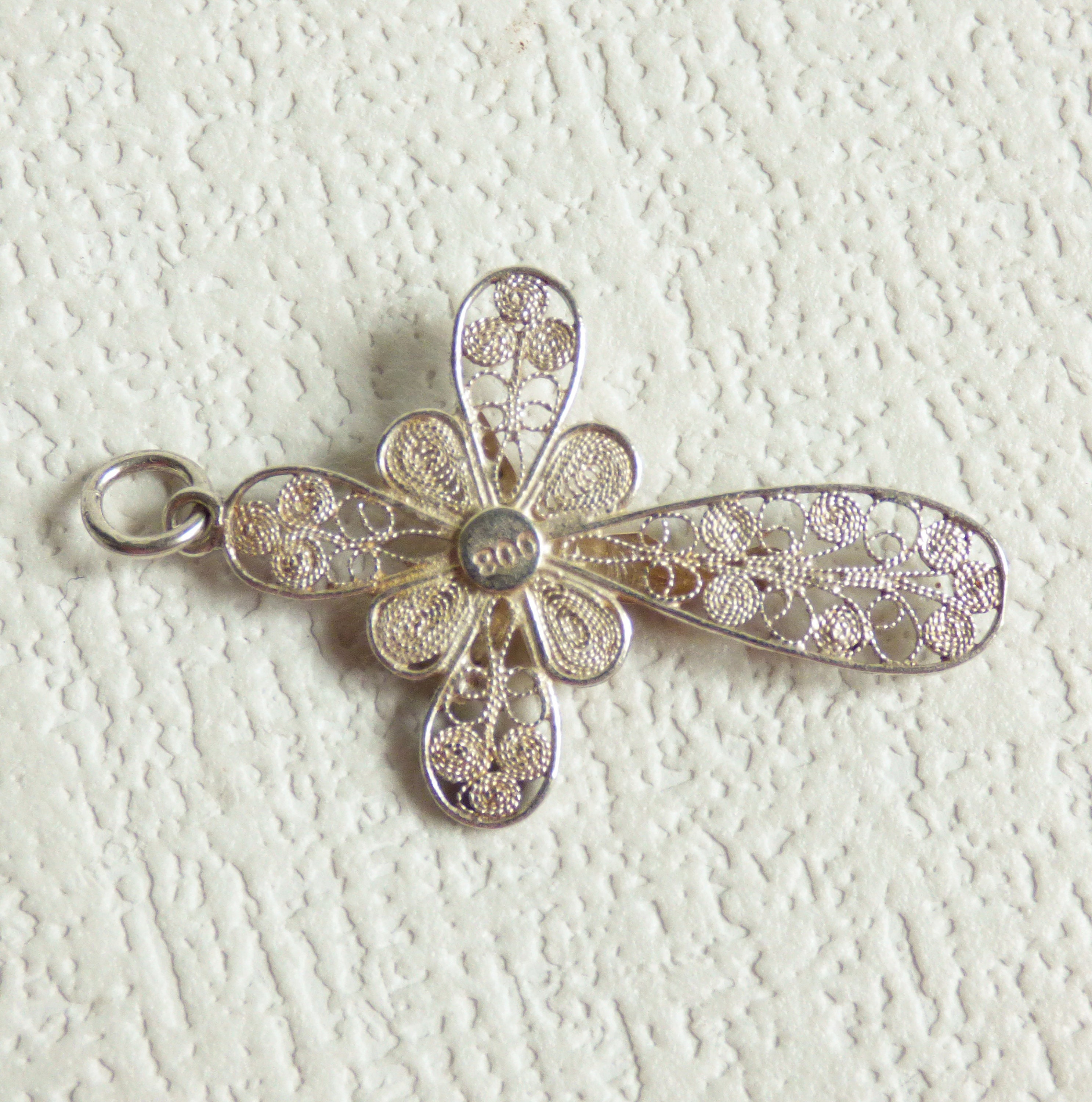 Vintage Sterling Silver 800 Cross Filigree Silver Cross Old - Etsy ...
