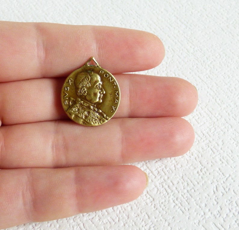 Rare Antique Catholic Medal Jesus Golgotha XI Pont. Max - Etsy