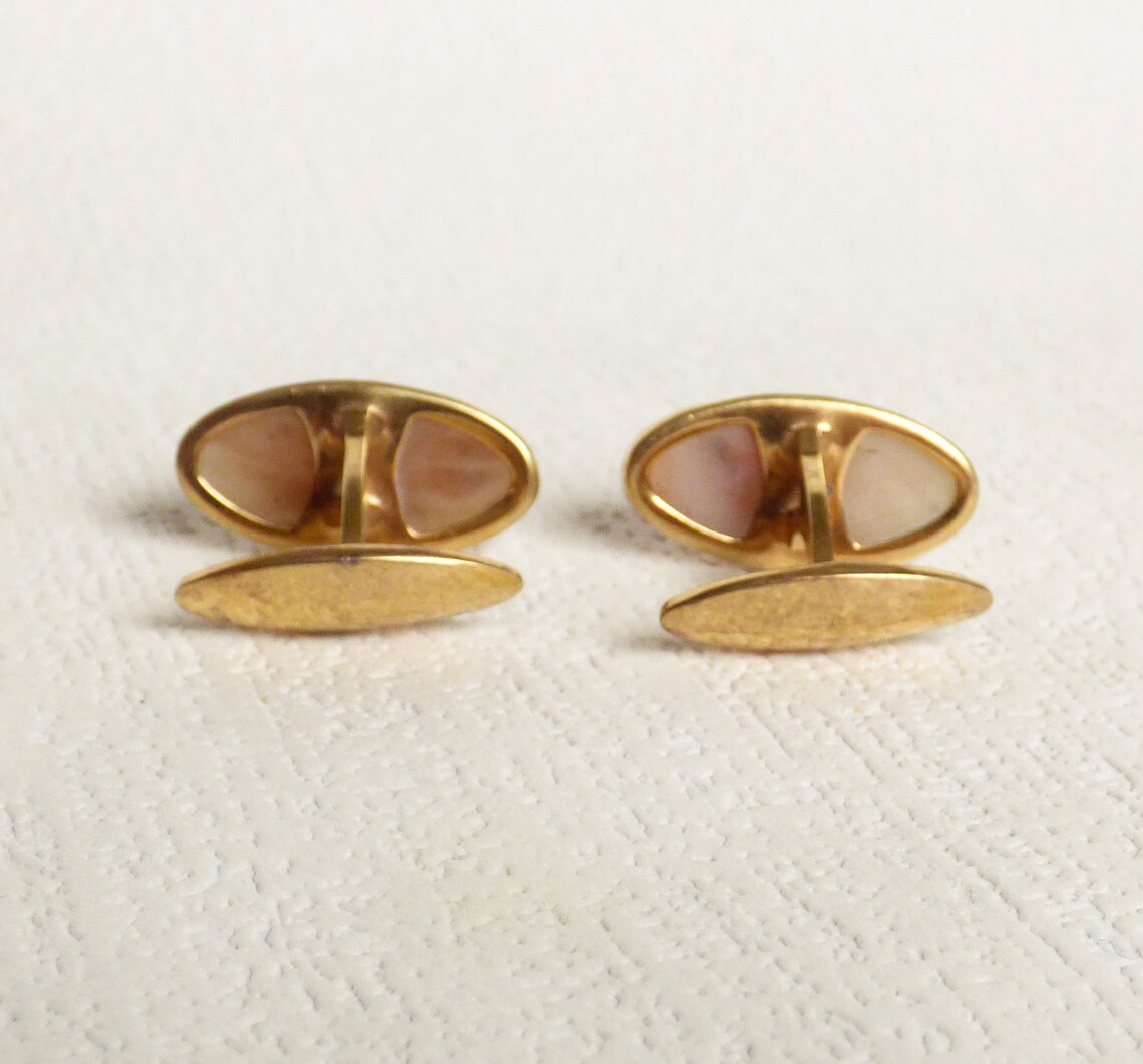 Soviet Cufflinks With Natural Stones Vintage Cufflinks Russian Stone ...
