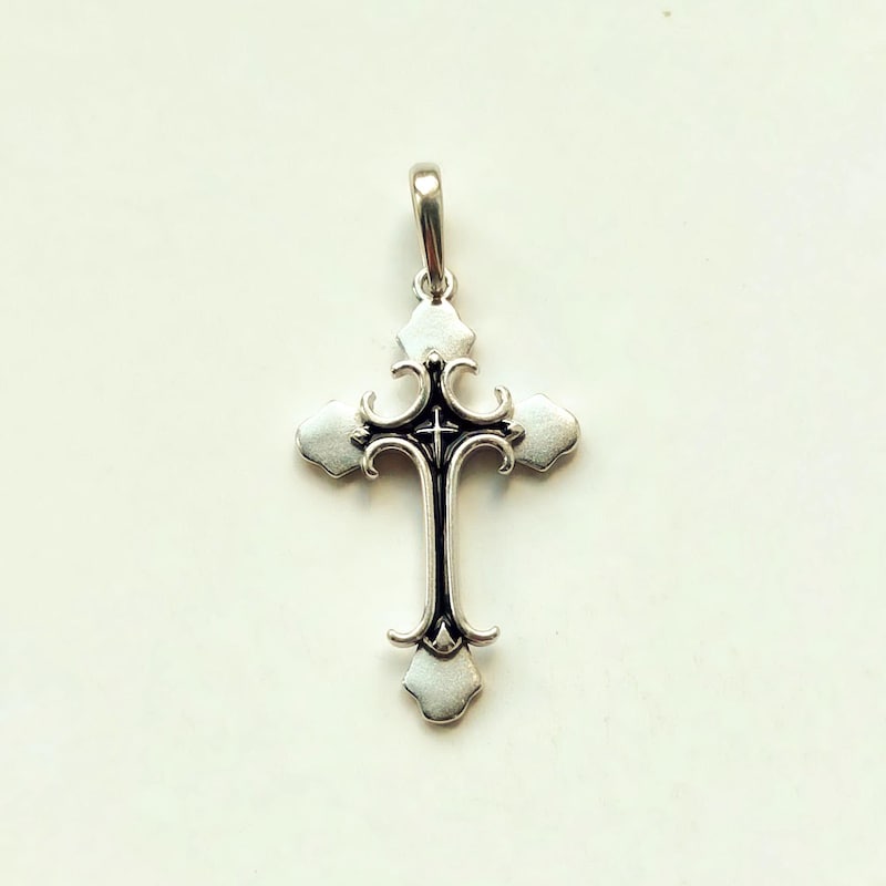 Silver Cross - Etsy
