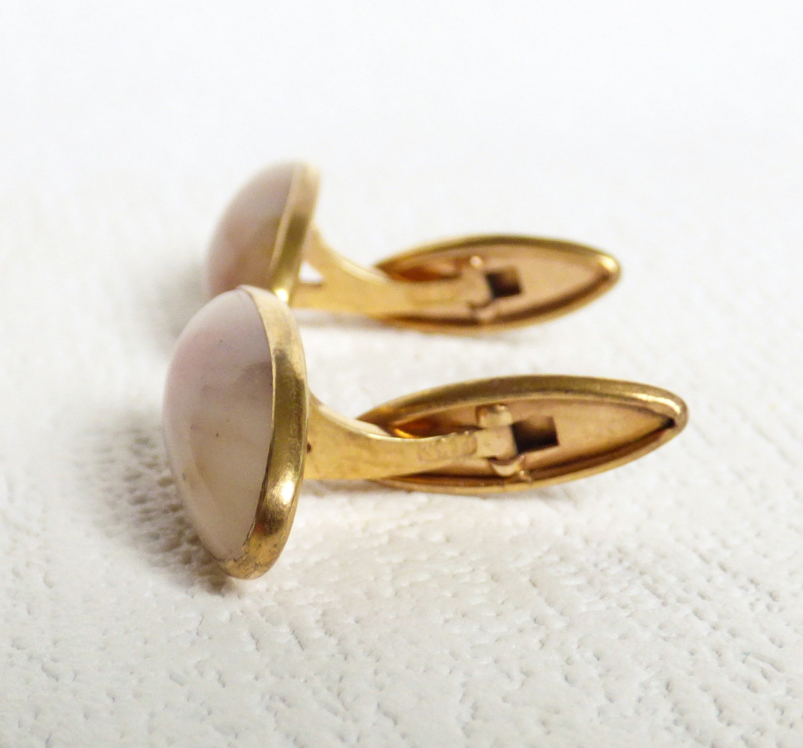 Soviet cufflinks with natural stones Vintage cufflinks Russian | Etsy