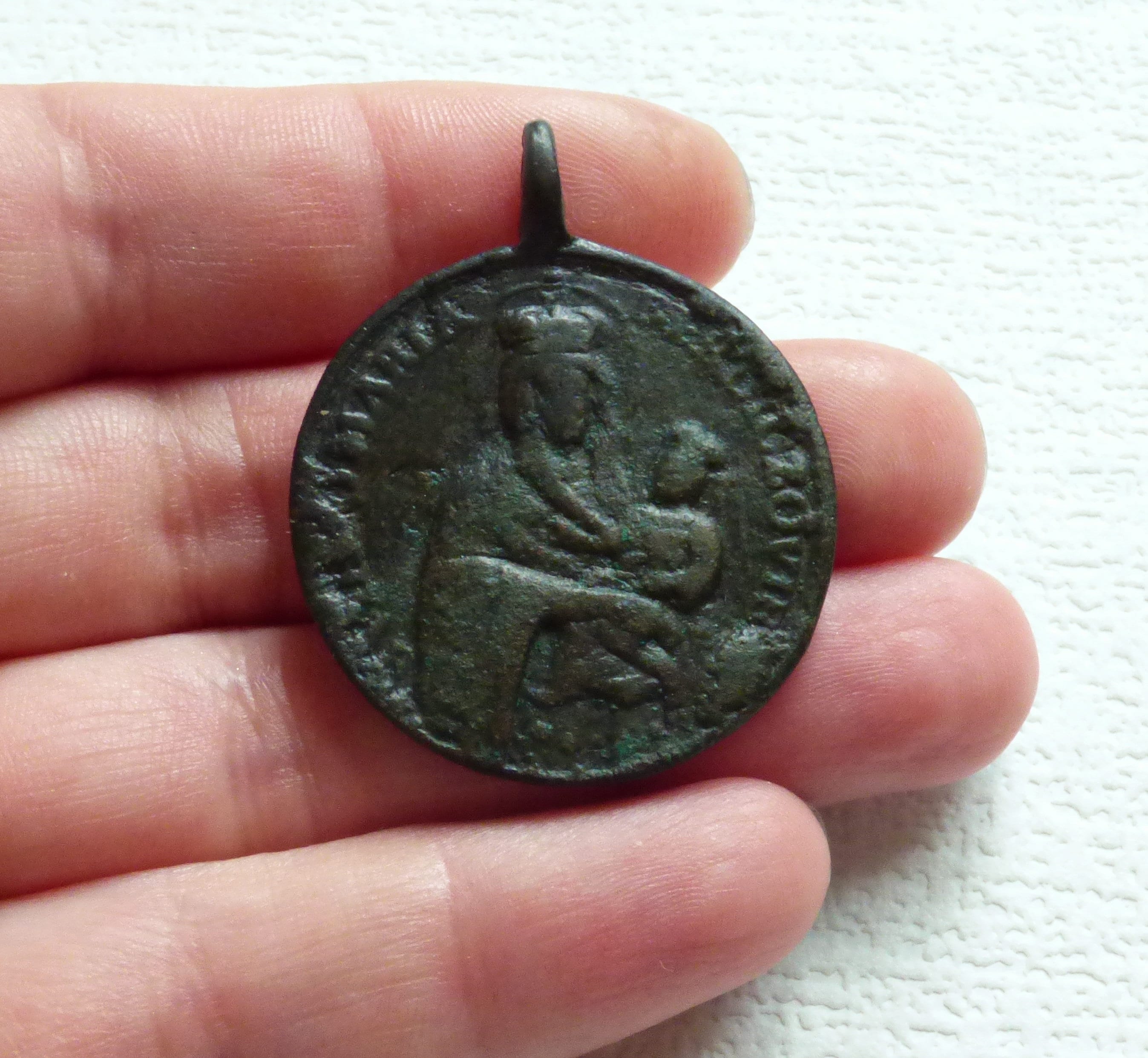 Rare 1700s Antique Bronze Catholic Medal Ancient Large Medal - Etsy