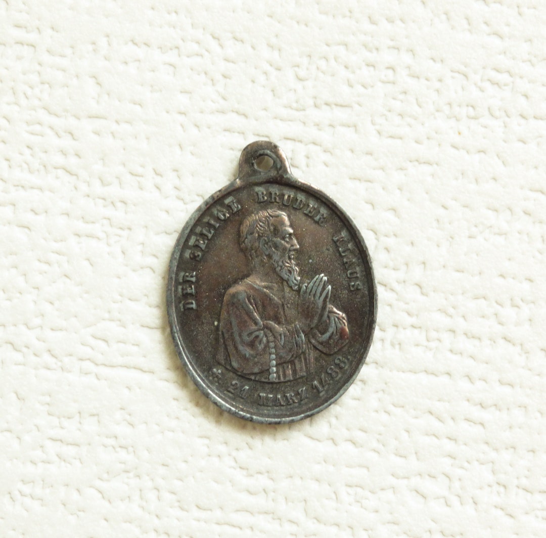 Rare Antique Catolic Religious Medal 1400s St Klaus Ancient Catholic ...