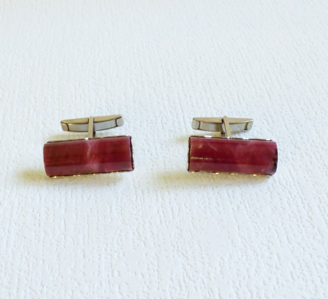 Soviet Cufflincs With Natural Stone Vintage Cufflinks Soviet - Etsy