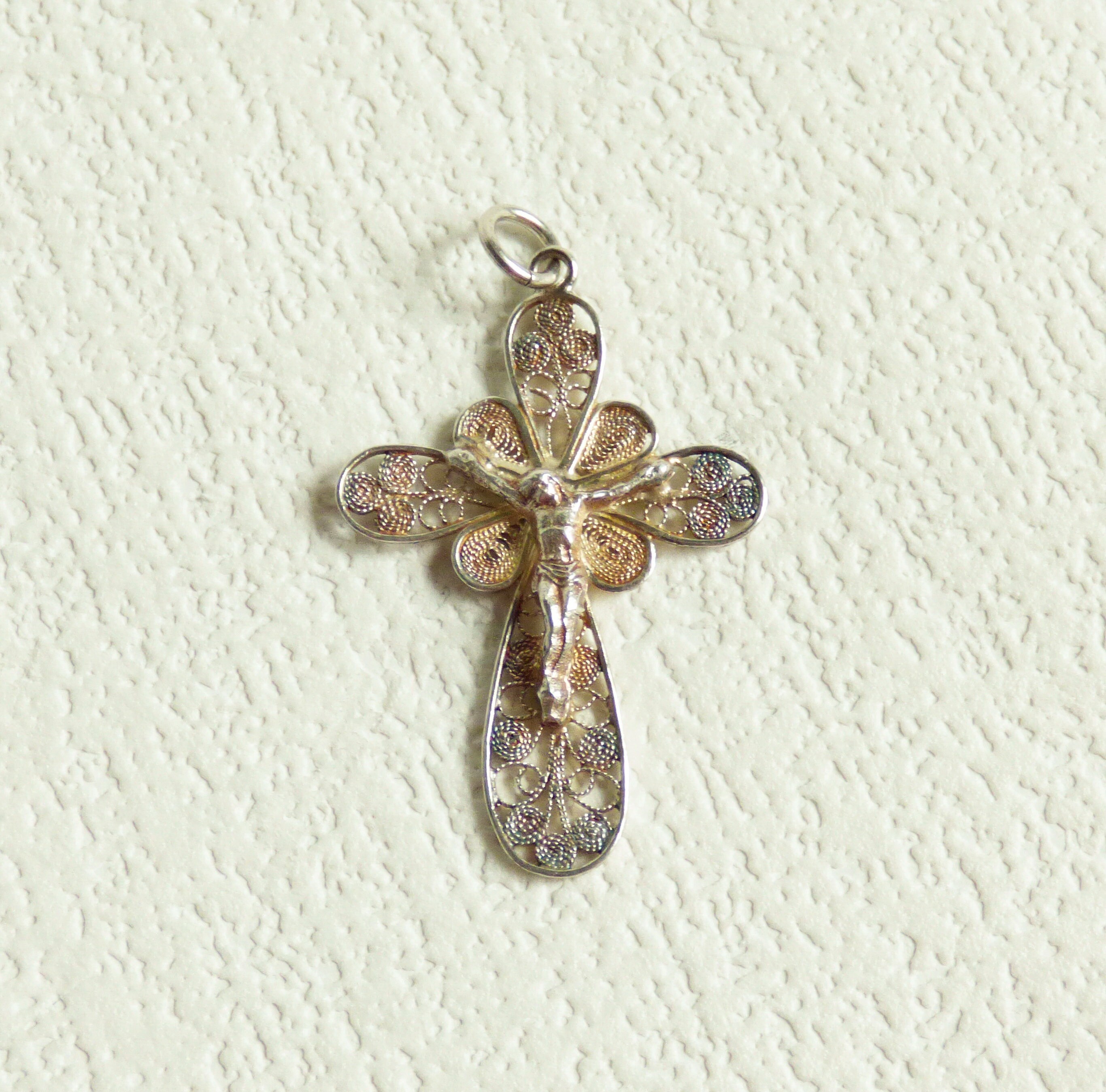Vintage Sterling Silver 800 Cross Filigree Silver Cross Old - Etsy ...