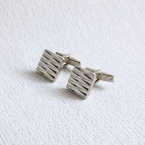 Soviet Cufflinks Vintage Silver Square Cufflinks Russian Cufflinks Gift ...