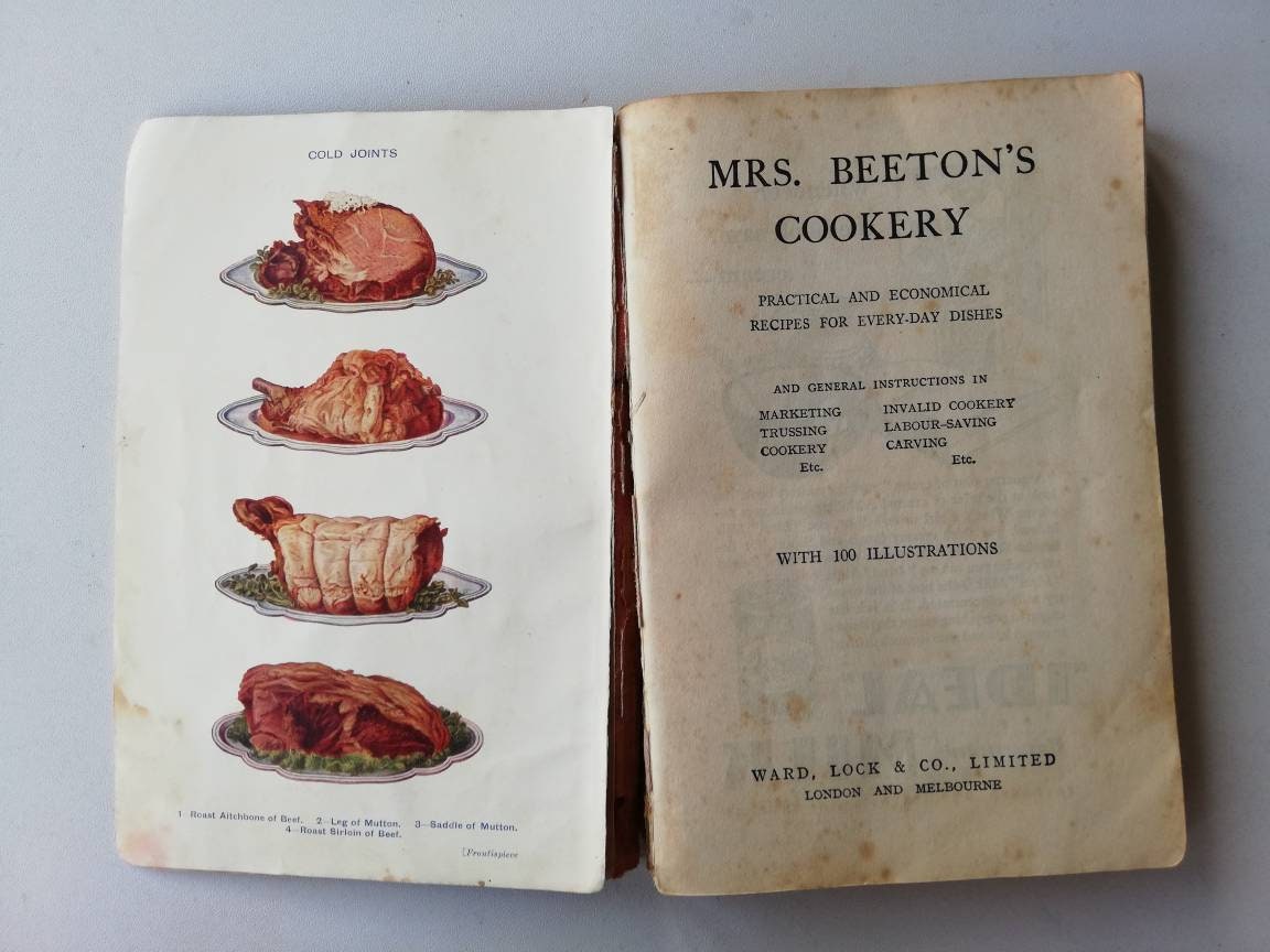 Vintage Mrs Beeton's Cookery Book - Etsy