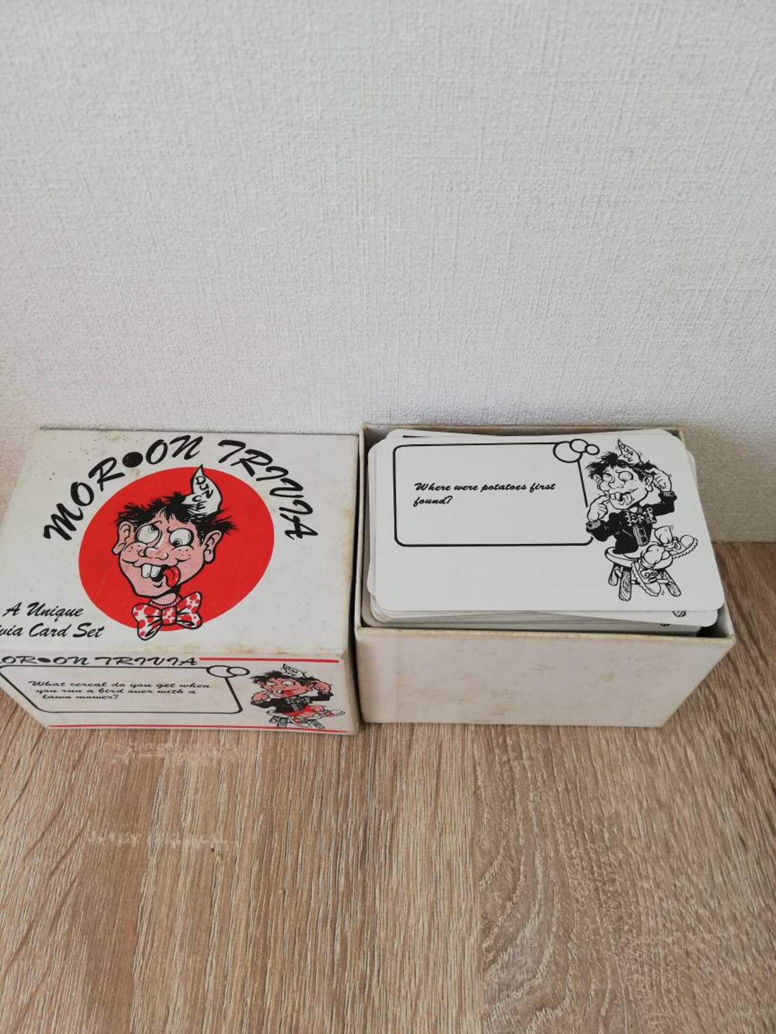 Vintage Moron Trivia Game Cards - Etsy
