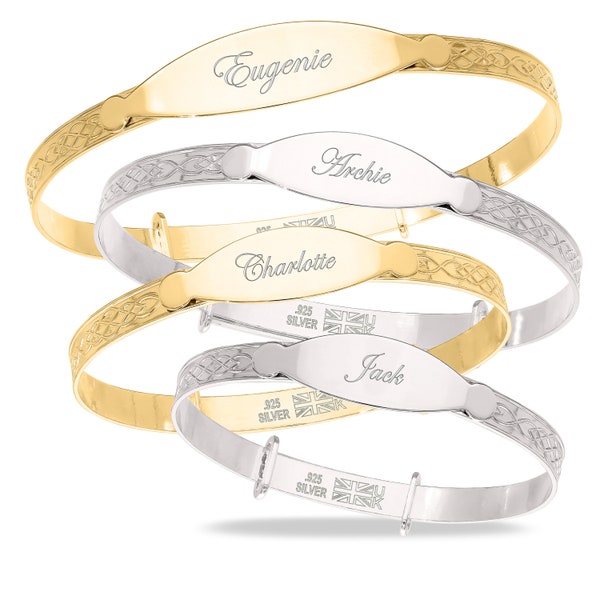 Christening Bangle Boy - Etsy