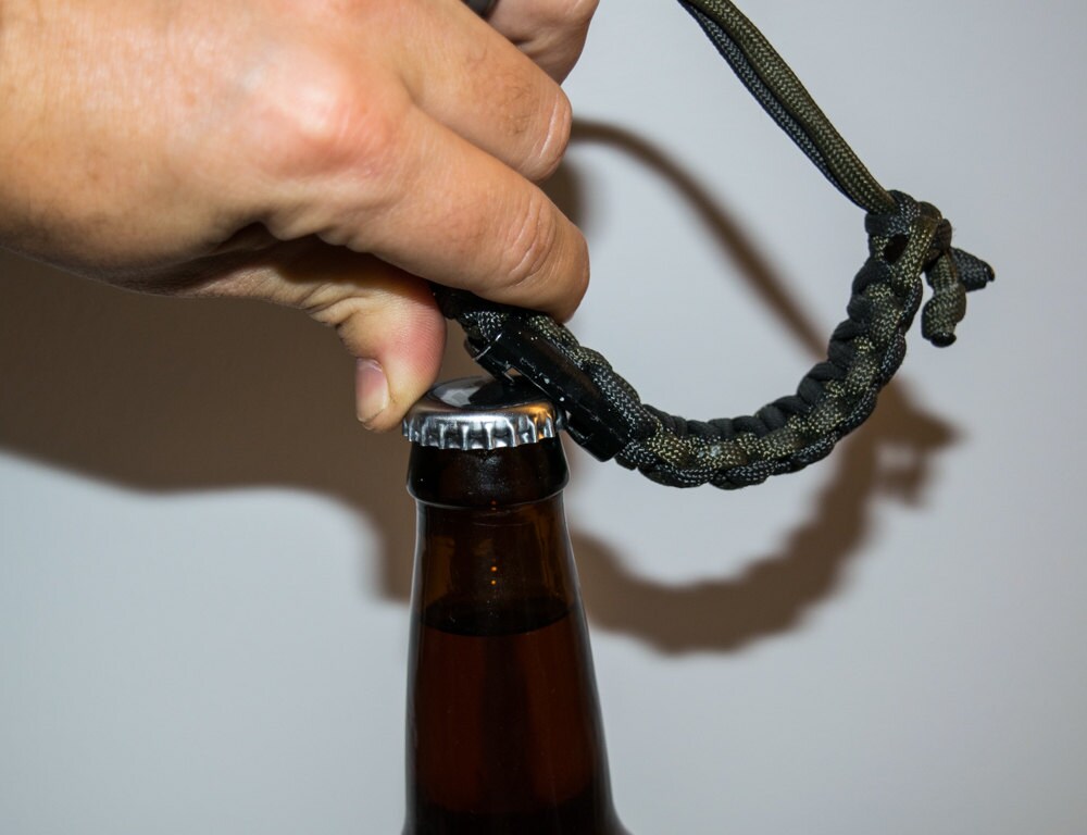 Adjustable Double Cobra Braid Paracord Bracelet W/ Bottle Opener - Etsy