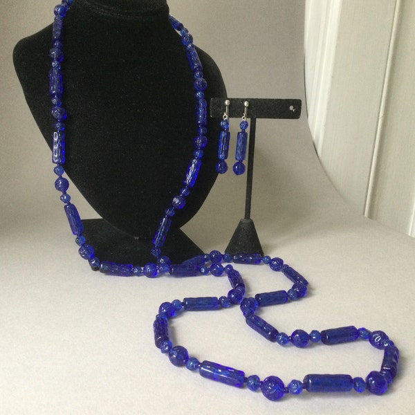 Cobalt Necklace - Etsy