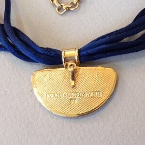 Michaela Frey Wien 24K Gold Plate Egyptian Revival Enamel Pendant ...