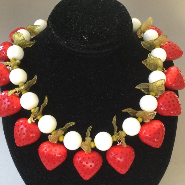 Strawberry Beads - Etsy