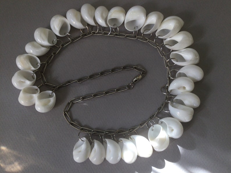 Caribbean White Milk Moon Snail Shell Necklace - Etsy