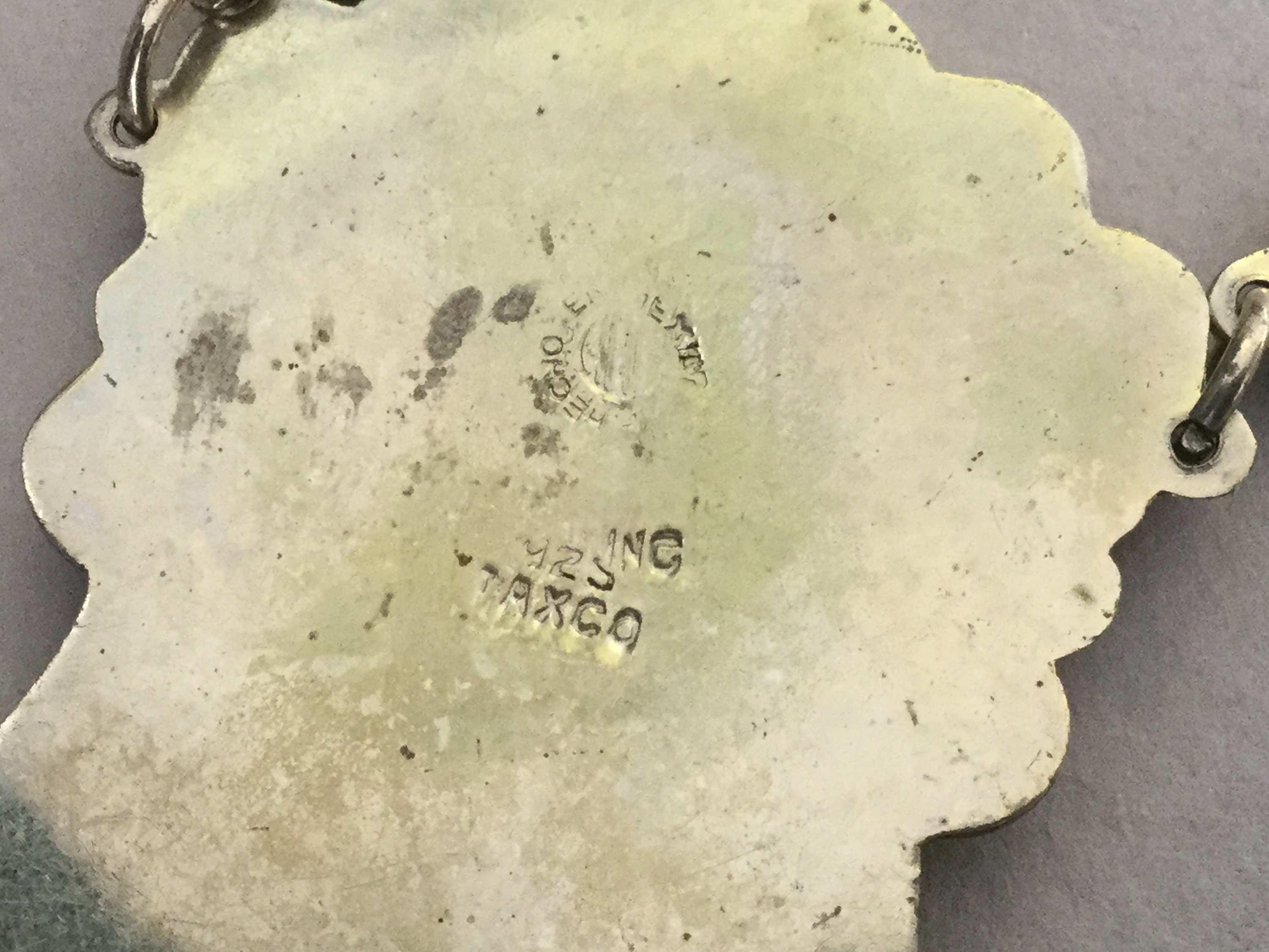 Sterling Silver Mayan/Aztec Pendant/Chain Necklace | Etsy