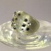 Lucite/acrylic Silver Smoke Rhinestone Dome Ring Size 6 1/2 - Etsy