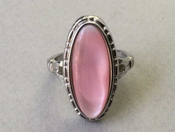Sterling Siver Pink MOP Ring 6 1/4 | Etsy