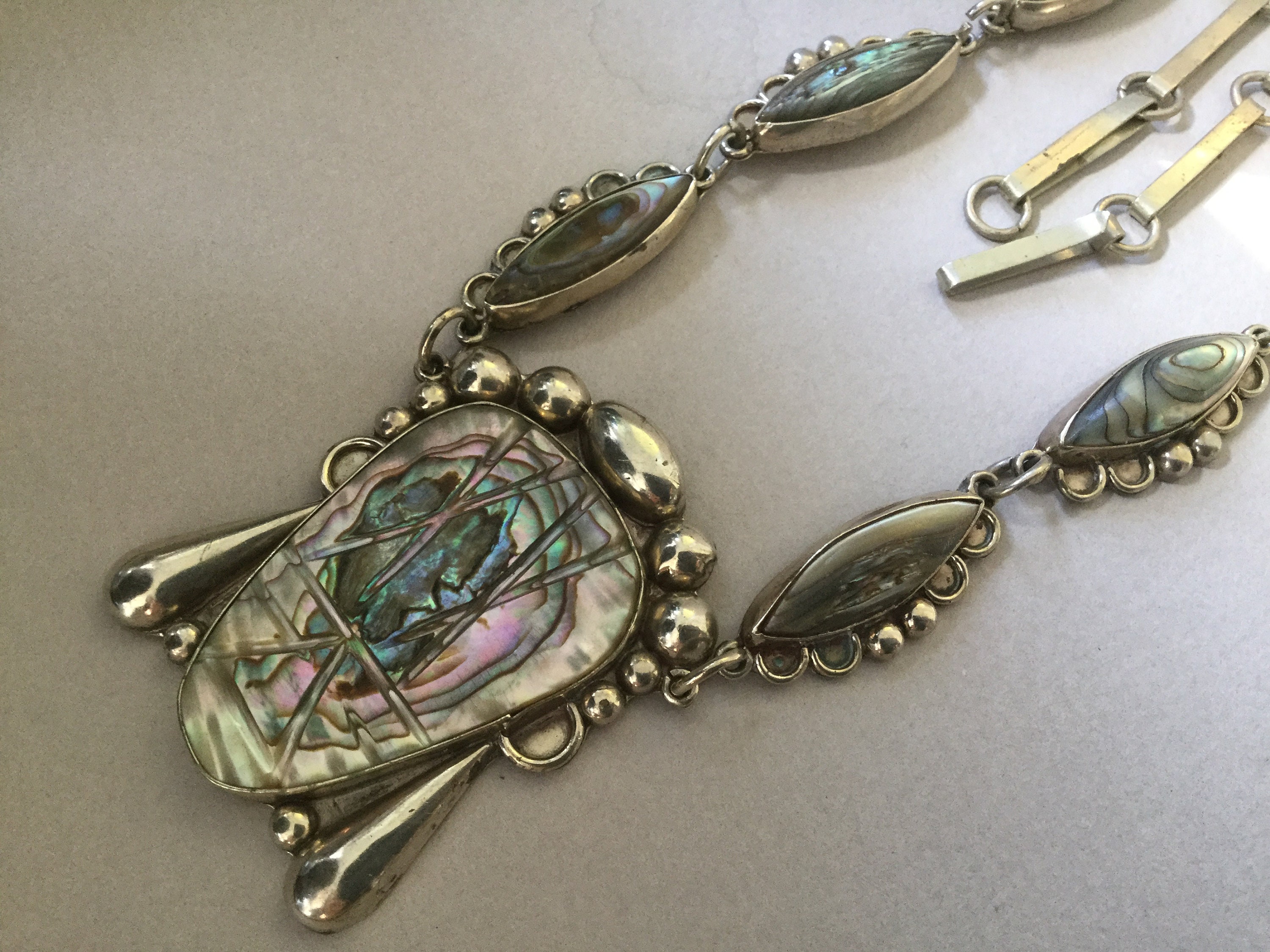 Sterling Silver Mayan/Aztec Pendant/Chain Necklace | Etsy