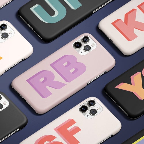 Custom Initial Iphone 13 Case Monogram Iphone 14 Stripes - Etsy