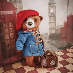 Traveler Teddy Bear With Travel Bag,classic Bear Handmade,teddy Bear in ...