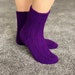 Purple Socks - Purple Wool Socks - Purple Clothing - Women Socks - Wool ...