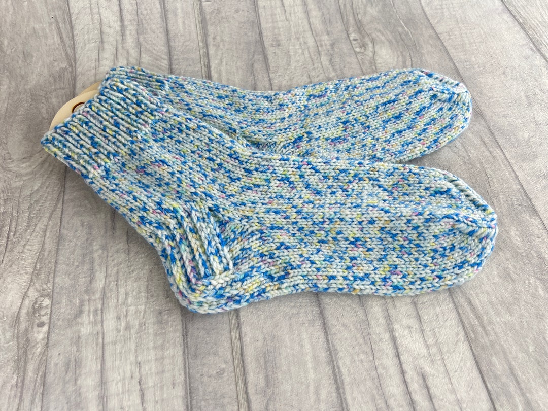 Mens Wool Slipper Socks: Hand Knit House Socks Gift - Etsy