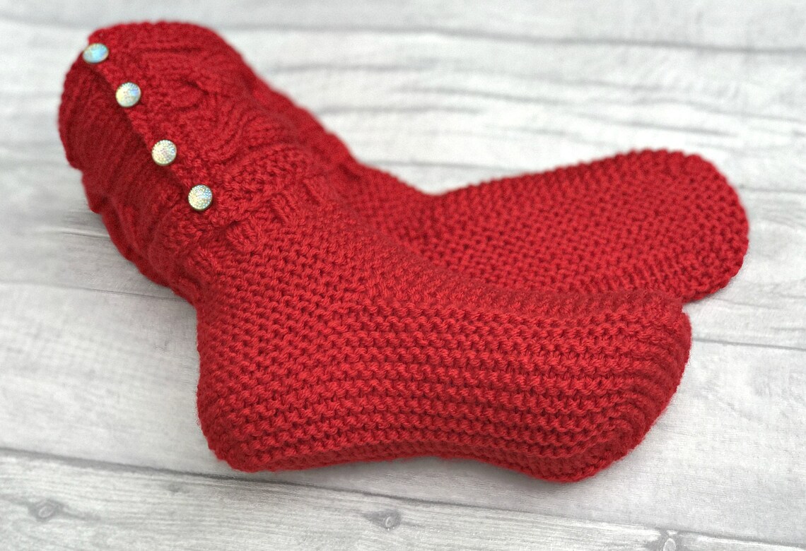 Hand Knit Wool Hand Knit Wool Socks Hand Knitted Socks - Etsy