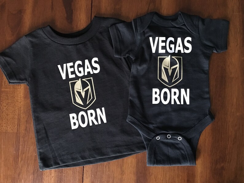 Vegas Golden Knights Vegas Born T-shirt One-piece Infant - Etsy
