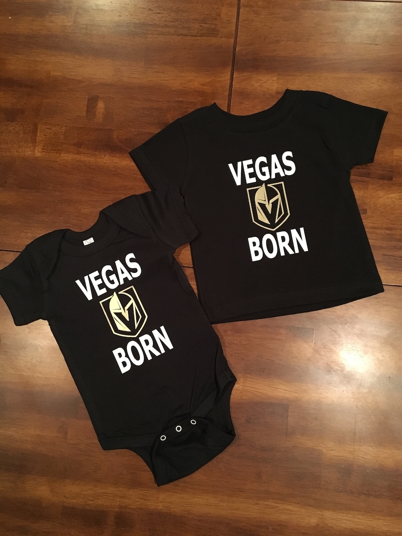 Vegas Golden Knights Vegas Born T-shirt One-piece Infant - Etsy